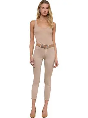 L'Agence Margot Cropped Skinny Jean - Biscuit