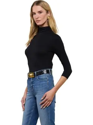 L'Agence Aja Turtleneck - Black