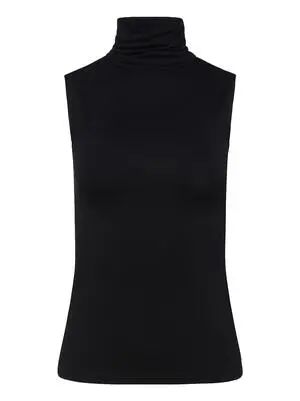 L'Agence Ceci Sleeveless Turtleneck - Black