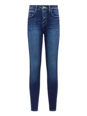 L'Agence Margot Cropped Skinny Jean - Multicolor