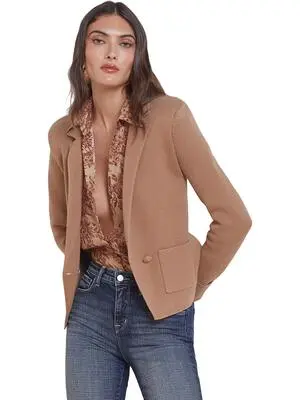 L'Agence Sofia Knit Blazer - Ginger Snap