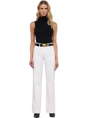 L'Agence Clayton Wide-leg Jean - Blanc