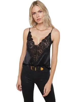 L'AGENCE Priya Silk Lace Camisole