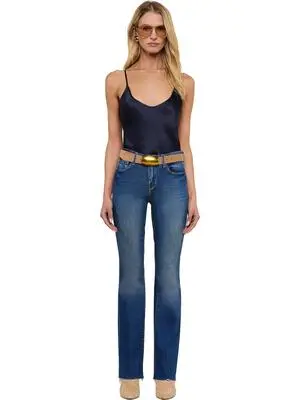 L'Agence L'AGENCE Sneeki Low-Rise Straight-Leg Jeans Hasting