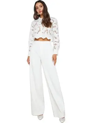 L'Agence Livvy Trouser - White