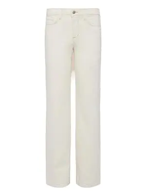 L'Agence Scottie Wide-leg Jean - Macadamia