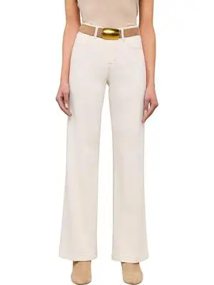 L'Agence Scottie Wide-leg Jean - Macadamia