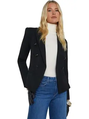 L'Agence Marie Double-breasted Blazer - Black