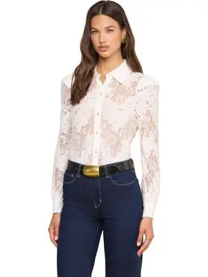 L'Agence Jenica Lace Blouse - Lace Ivory