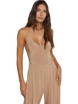 L'Agence Lexi Silk Camisole - Cappuccino