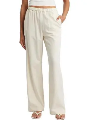 ARTLESS FOREVER DREW Cotton Blend Wide Leg Pants