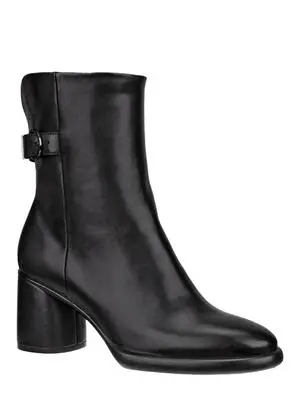 Ecco Sculpted Leather Bootie - Black