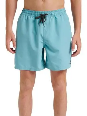 Quiksilver Everyday 17" Solid Stretch Swim Trunks Dusty Turquoise
