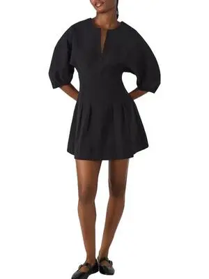 Steve Madden Dayton Pleated Mini Dress - Black