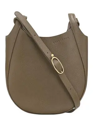 Longchamp Le Foulonne Leather Crossbody Bag Caper