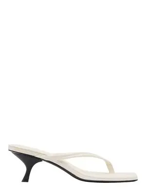 ST AGNI Thong Detail Heel - Off White