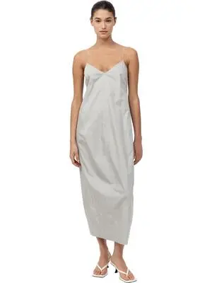 ST AGNI Paper Taffeta Cocoon Dress - Silver