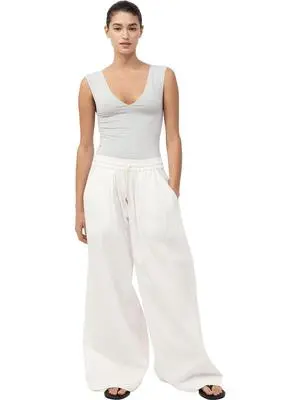 ST AGNI Everyday Drawstring Pants - White