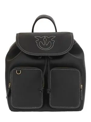 Pinko Backpack With Pockets - Black