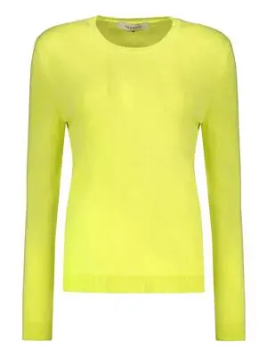 Valentino Garavani Long-sleeve Crew-neck Sweater - Yellow