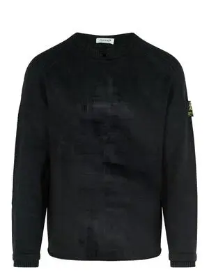 Premiata Logo-patch Crew-neck Sweater - Black