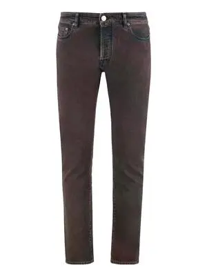 MOORER Five-pocket Trousers - Brown