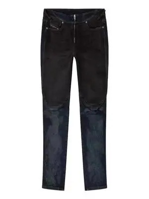 DIESEL Two-tone Panelled Jeans - Black
