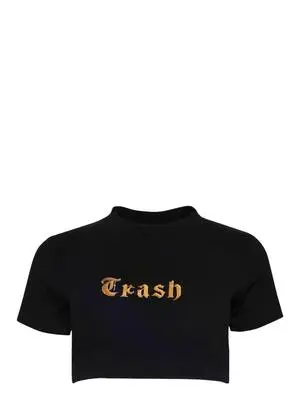 Vetements Embroidered T-shirt - Black