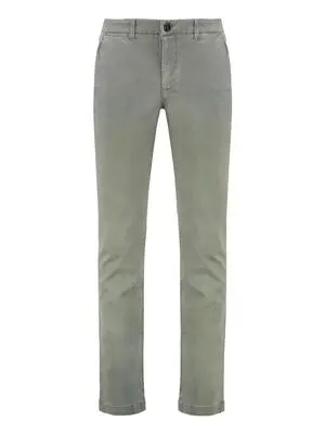 MOORER Button-fly Trousers - Green