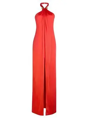 Retrofete Halterneck Maxi Dress - Red