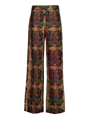 PAULA Silk Trousers - Gold