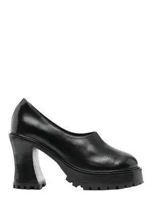 NICOLE SALDANA Hannah Platform Block-heel Pumps - Black