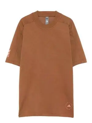 Adidas By Stella McCartney Logo-print Short-sleeve T-shirt - Brown
