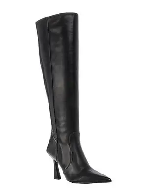 STUART WEITZMAN Vinnie 85 Leather Tall Boots - Black