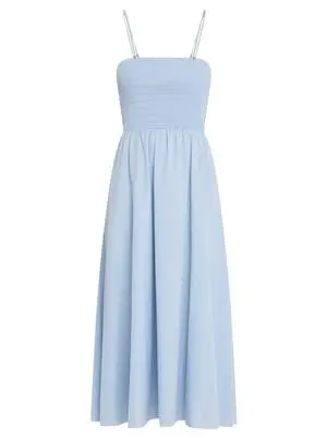 Rag & Bone Hallie Poplin Midi Dress - Ltblu