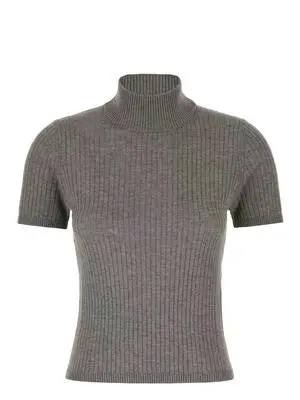 MAX MARA Ribbed Turtleneck Top