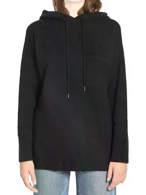 Max Mara Logo-patch Hoodie - Black