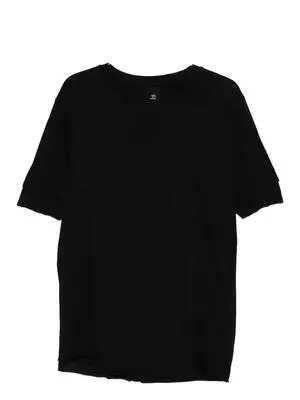 THOM KROM Raw-edge Crew-neck T-shirt - Black