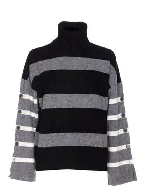 LIU JO Striped Wool Sweater