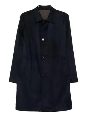 KIRED Button-Fastening Wool Coat Black