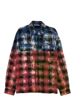 Palm Angels Checked Shirt - Blue