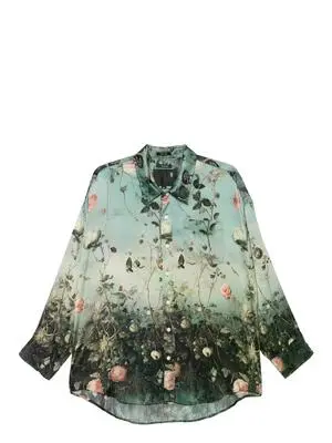 R13 Floral-print Shirt - Blue