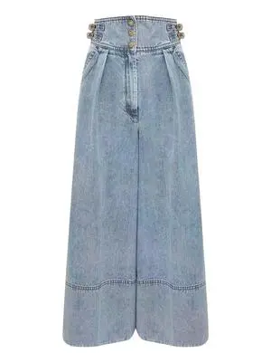 ZIMMERMANN High-Waist Wide Leg Cullotes