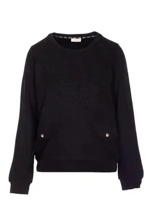 Liu Jo Round-neck Sweatshirt - Black