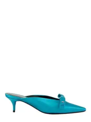 Balenciaga 65mm Nano Bow Heeled Mules - Blue