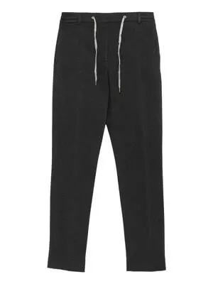 Eleventy Drawstring-waist Track Pants - Grey