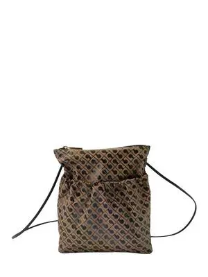 GHERARDINI Drawstring-detail Crossbody Bag - Brown
