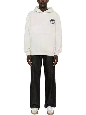 Kenzo Logo-patch Long-sleeve Hoodie - Grey