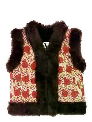ZAZI Trimmed Gilet - Brown