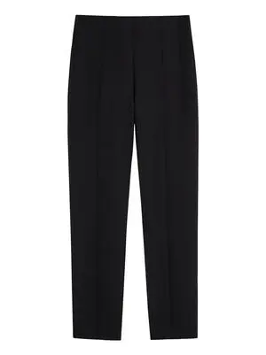 ROLAND MOURET Pintuck Crepe Trousers
